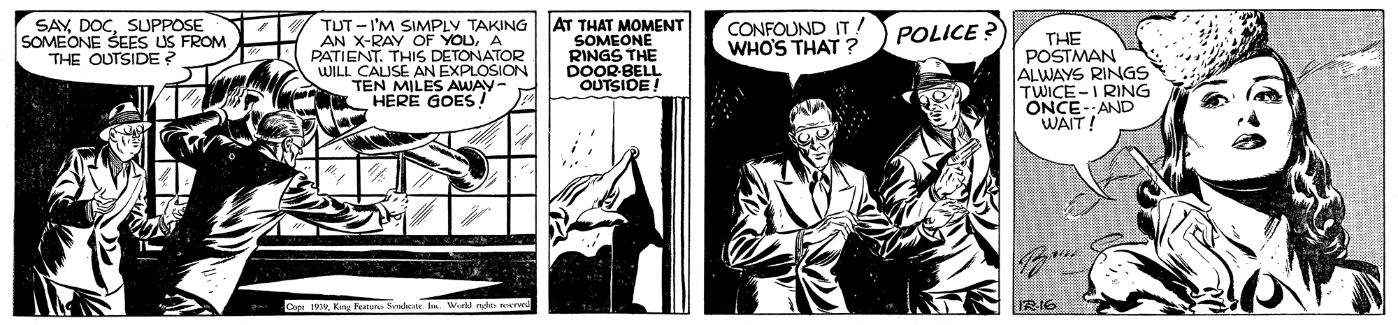 Secret Agent X-9 Comic Strip 1939-12-16 | Comics Kingdom