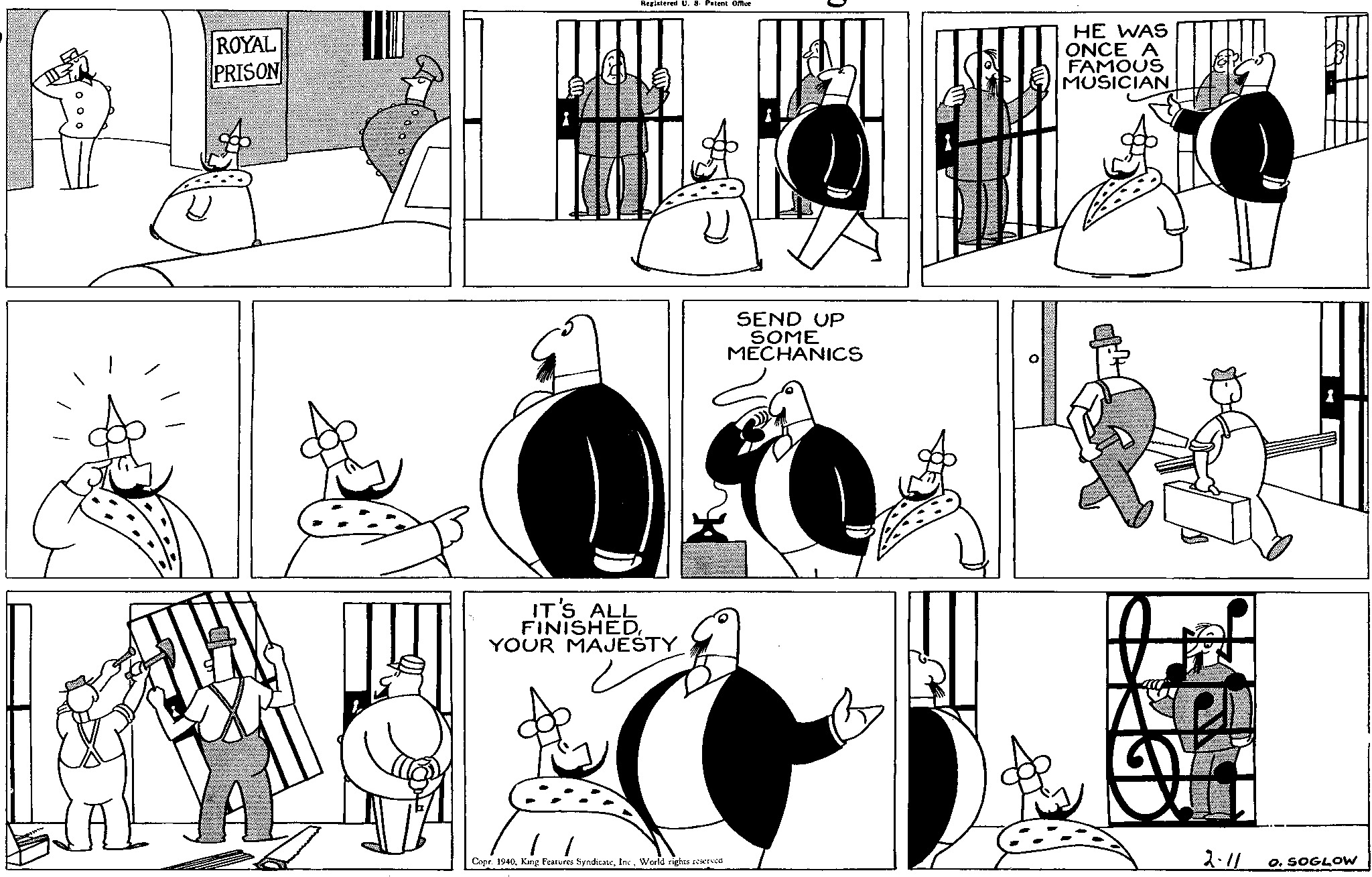 The Little King Comic Strip 1940-02-11 | Comics Kingdom