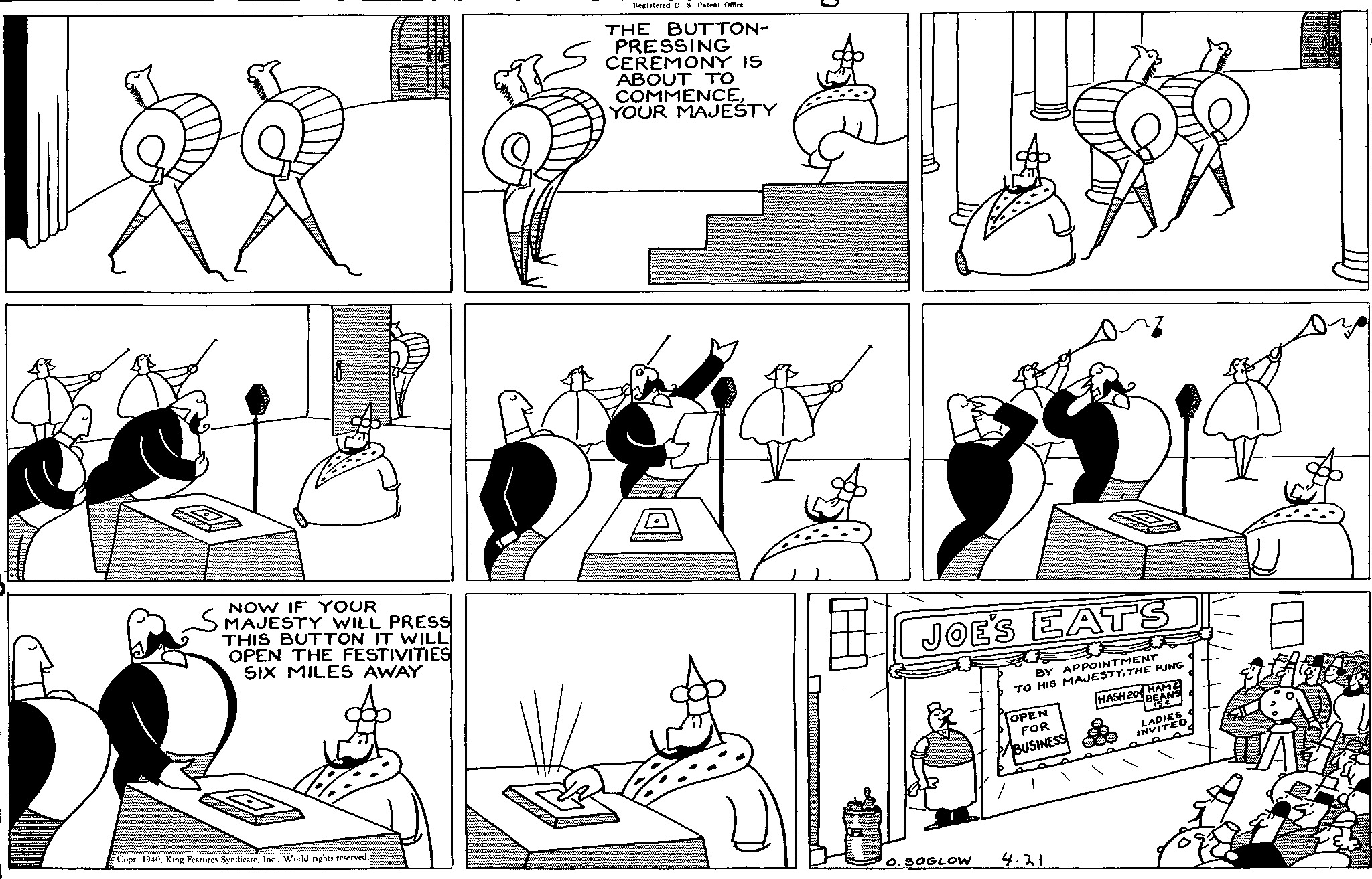 The Little King Comic Strip 1940-04-21 | Comics Kingdom