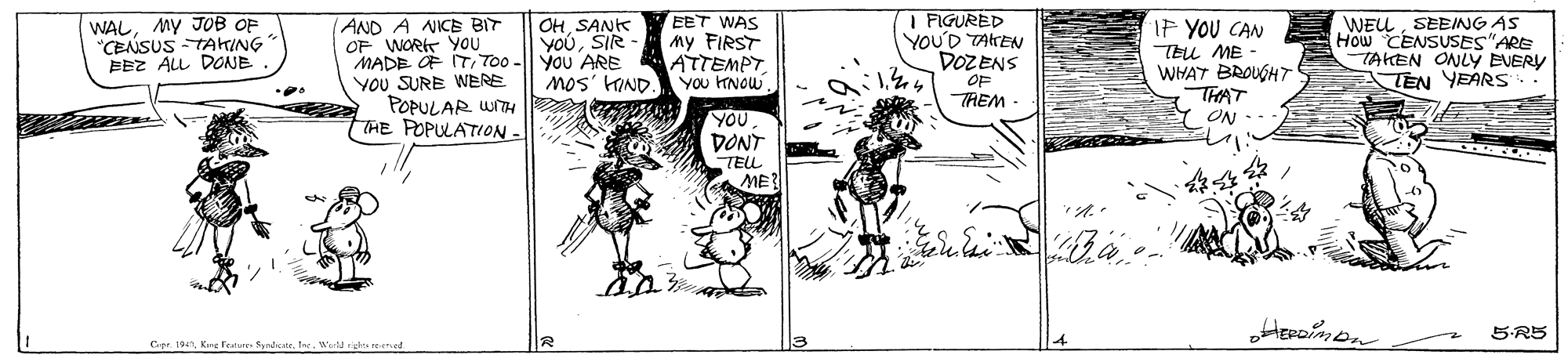 Krazy Kat Comic Strip 1940-05-25 | Comics Kingdom
