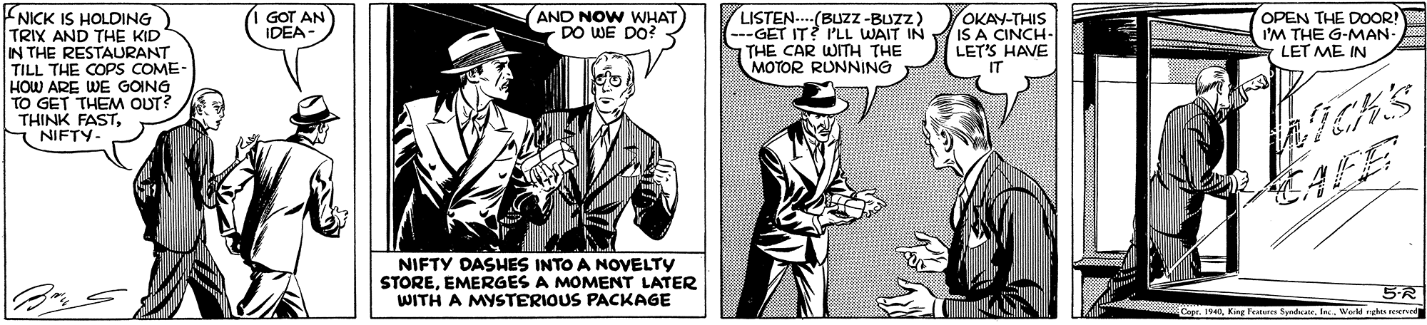 Secret Agent X-9 Comic Strip 1940-05-02 | Comics Kingdom