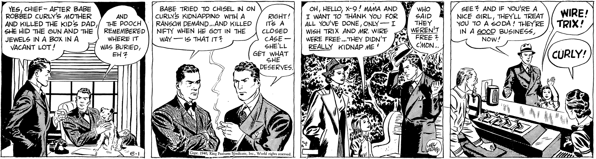 Secret Agent X-9 Comic Strip 1940-06-01 | Comics Kingdom