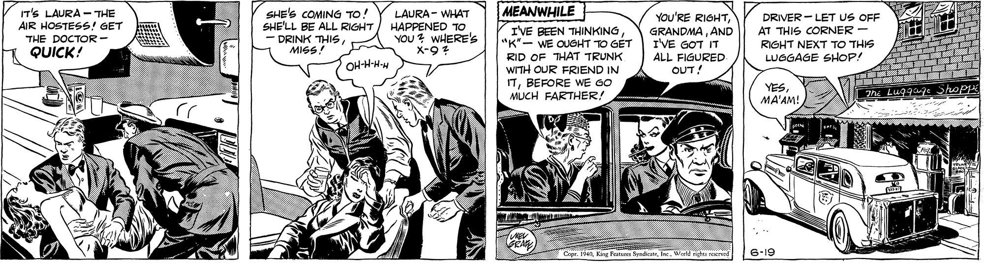 Secret Agent X 9 Comic Strip 1940 06 19 Comics Kingdom