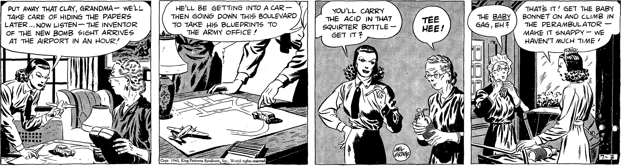 Secret Agent X-9 Comic Strip 1940-07-03 | Comics Kingdom