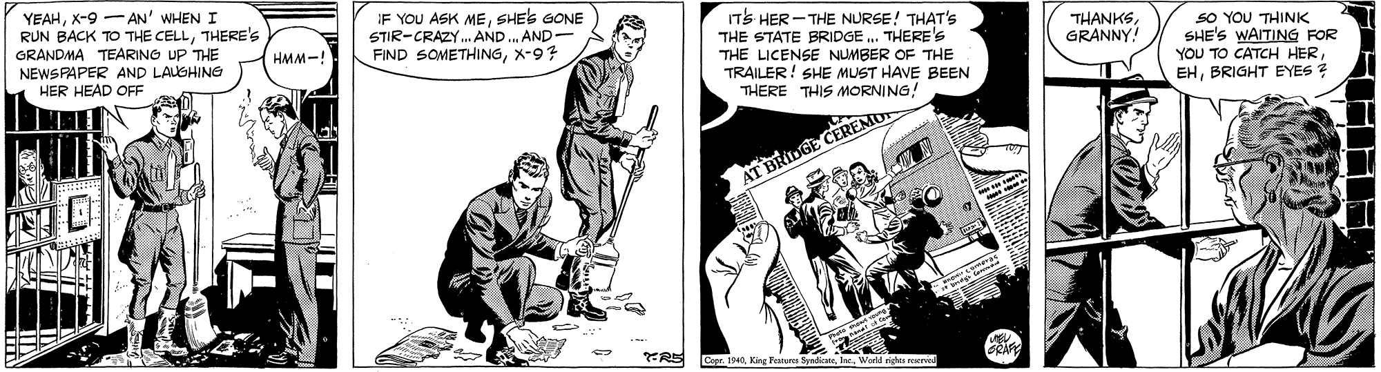 Secret Agent X-9 Comic Strip 1940-07-25 | Comics Kingdom