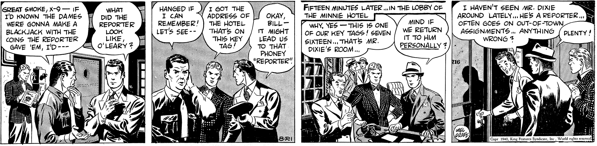 Secret Agent X-9 Comic Strip 1940-08-21 | Comics Kingdom