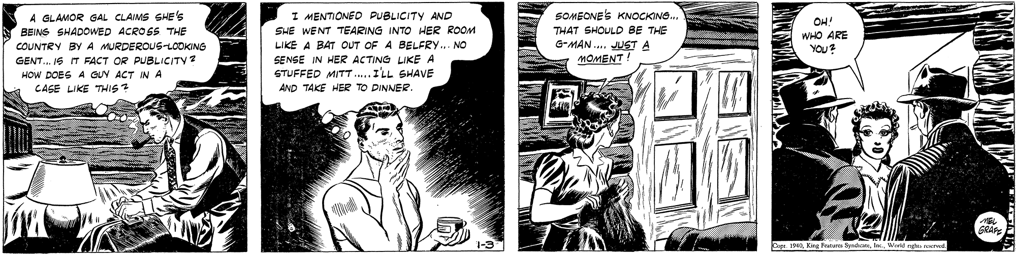 Secret Agent X-9 Comic Strip 1941-01-03 | Comics Kingdom