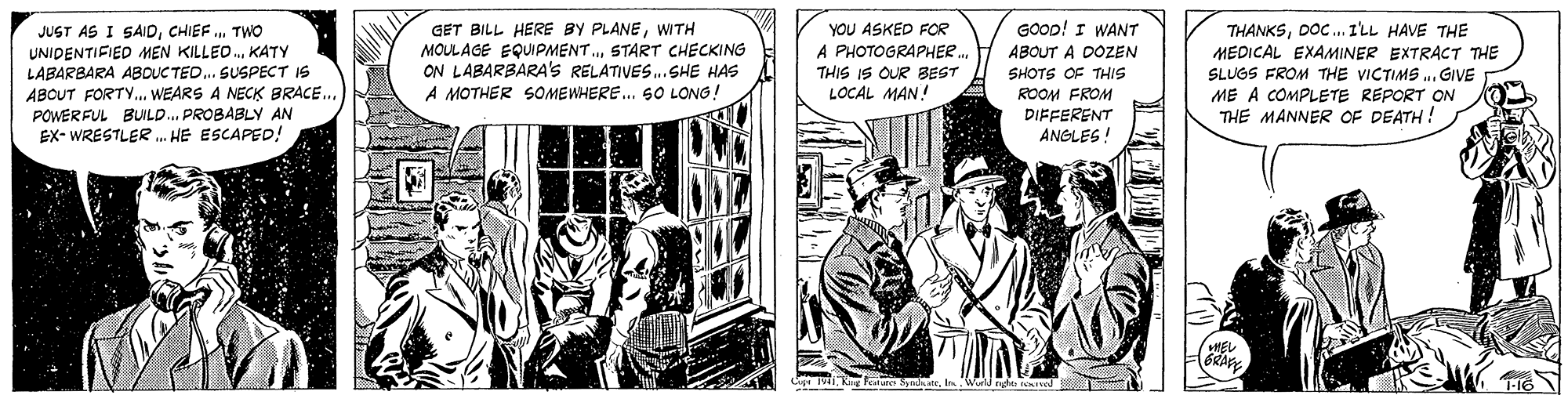 Secret Agent X-9 Comic Strip 1941-01-16 | Comics Kingdom