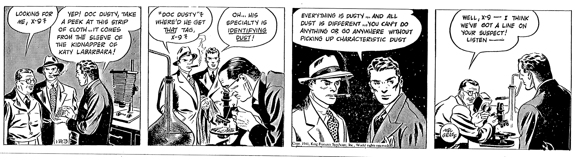 Secret Agent X-9 Comic Strip 1941-01-23 | Comics Kingdom