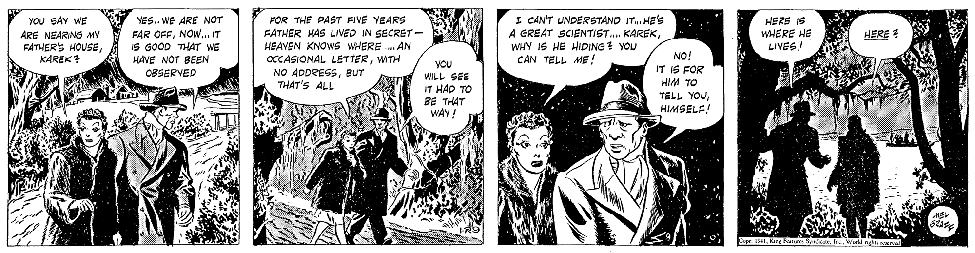 Secret Agent X-9 Comic Strip 1941-01-29 | Comics Kingdom
