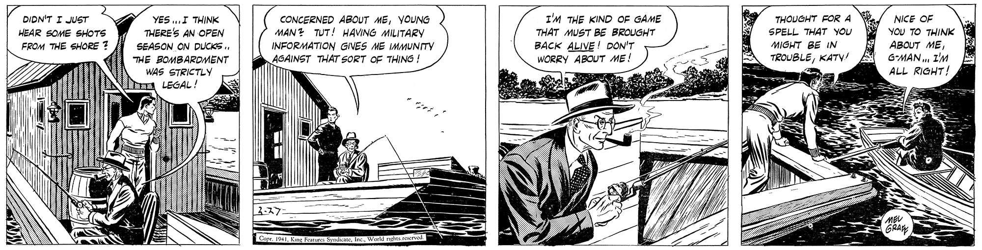 Secret Agent X-9 Comic Strip 1941-02-27 | Comics Kingdom