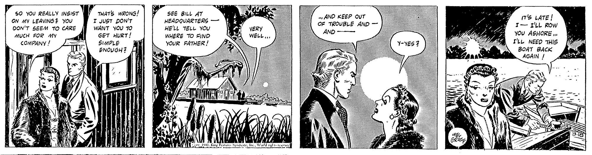 Secret Agent X-9 Comic Strip 1941-03-18 | Comics Kingdom