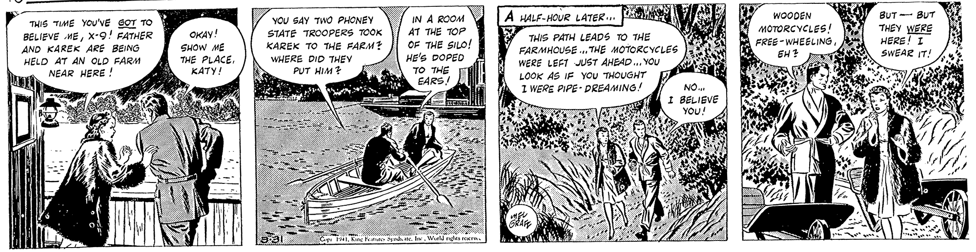 Secret Agent X-9 Comic Strip 1941-03-31 | Comics Kingdom