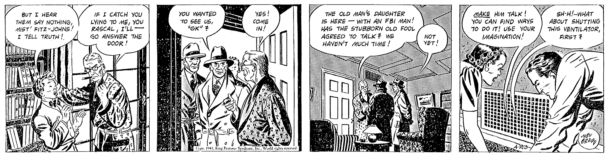 Secret Agent X-9 Comic Strip 1941-04-23 | Comics Kingdom