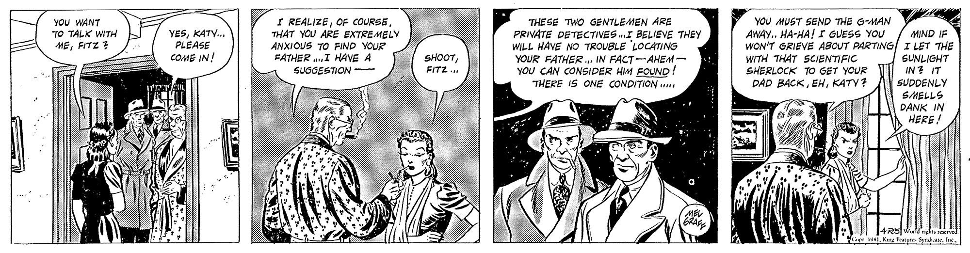 Secret Agent X-9 Comic Strip 1941-04-25 | Comics Kingdom