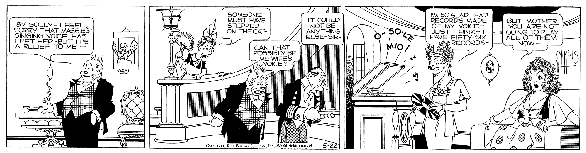 Bringing Up Father Comic Strip 1941-05-22 | Comics Kingdom