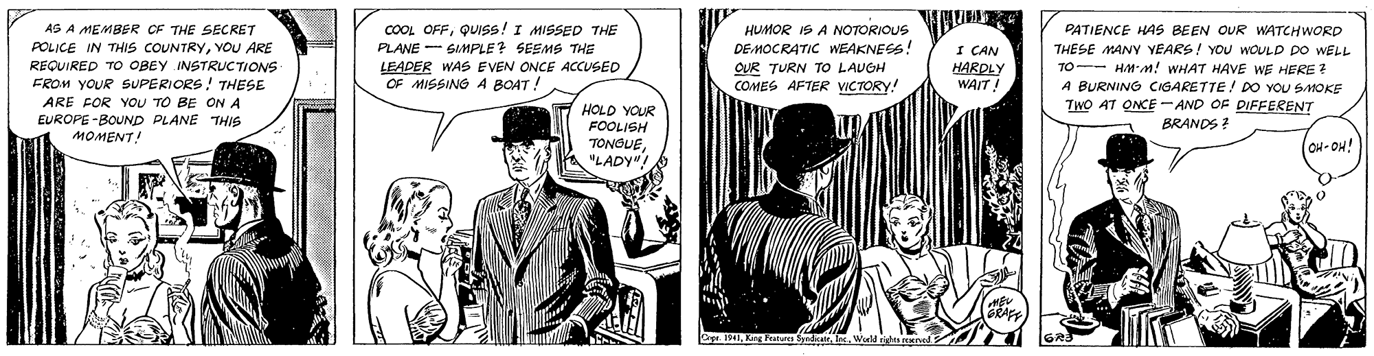 Secret Agent X-9 Comic Strip 1941-06-23 | Comics Kingdom