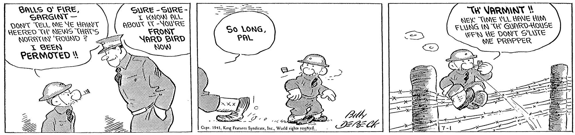 Barney Google And Snuffy Smith Vintage Comic Strip 1941-07-01 | Comics ...