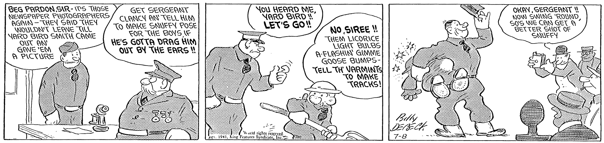 Barney Google And Snuffy Smith Vintage Comic Strip 1941-07-08 | Comics ...