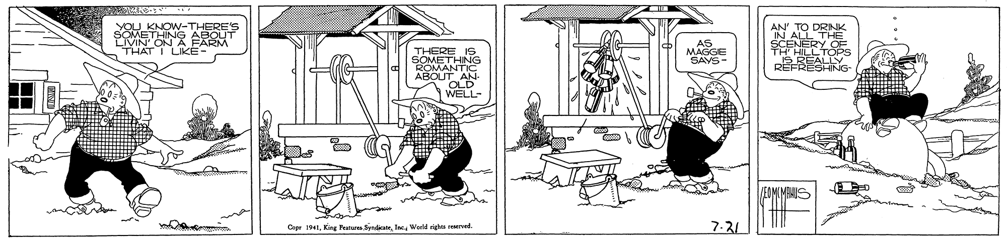Bringing Up Father Comic Strip 1941-07-21 | Comics Kingdom