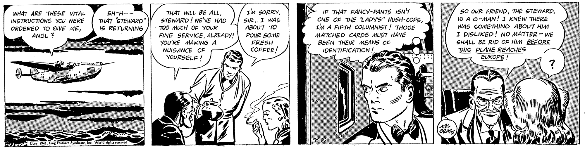 Secret Agent X-9 Comic Strip 1941-07-05 | Comics Kingdom