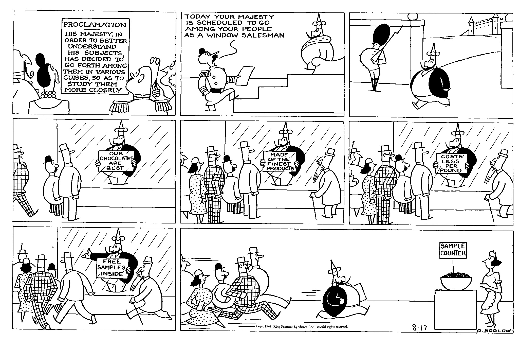 The Little King Comic Strip 1941-08-17 | Comics Kingdom
