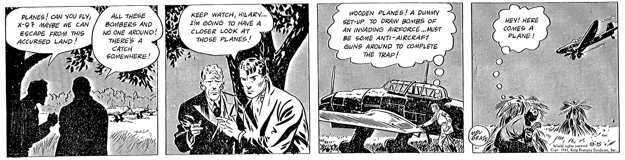 Secret Agent X 9 Comic Strip 1941 09 05 Comics Kingdom