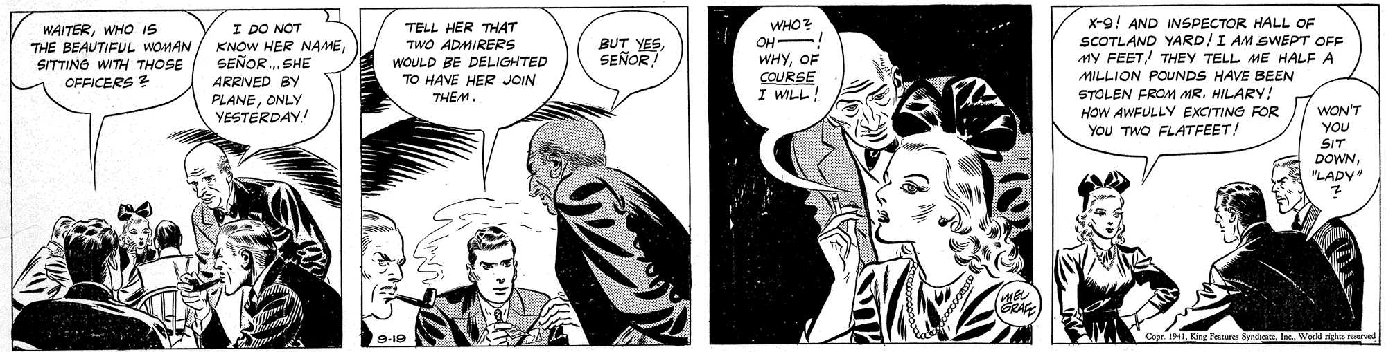Secret Agent X-9 Comic Strip 1941-09-19 | Comics Kingdom