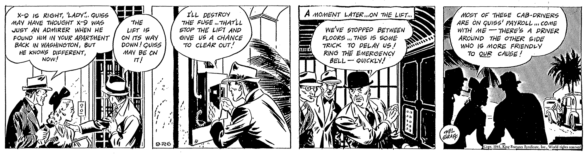 Secret Agent X-9 Comic Strip 1941-09-26 | Comics Kingdom