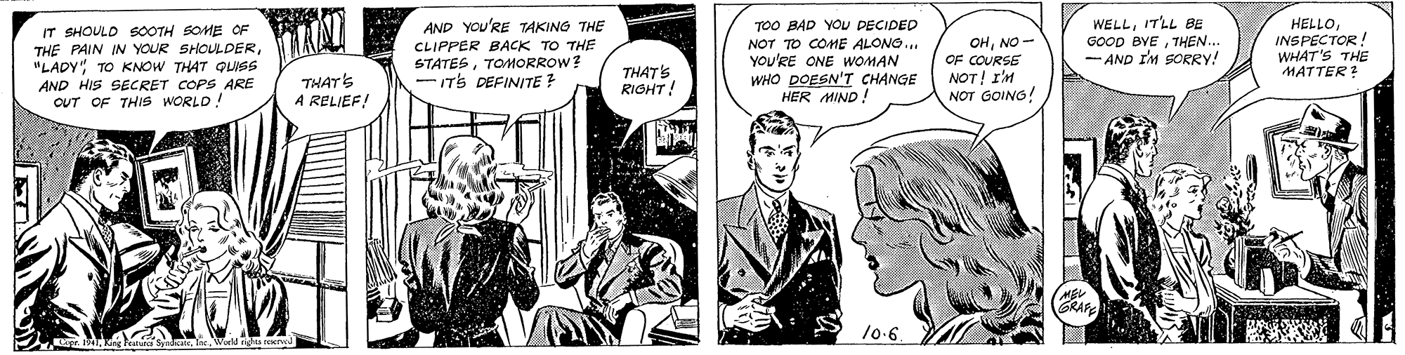 Secret Agent X-9 Comic Strip 1941-10-06 | Comics Kingdom