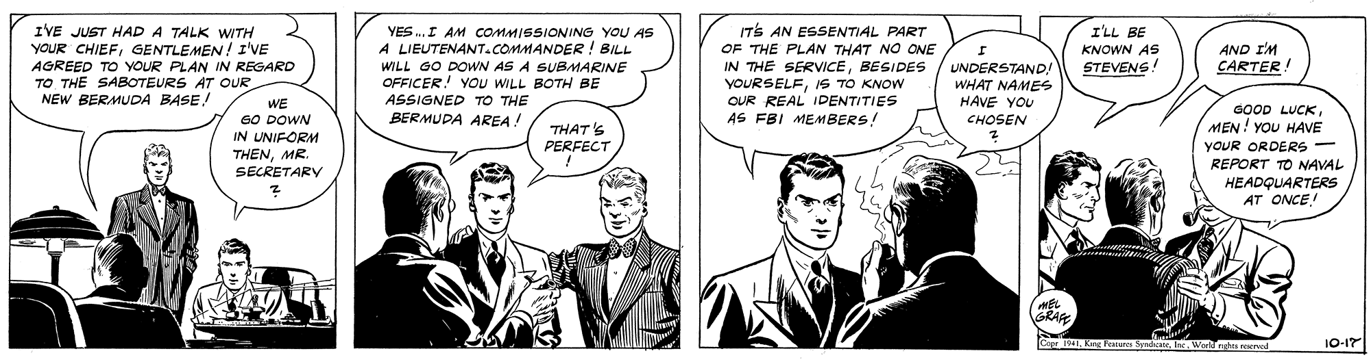 Secret Agent X-9 Comic Strip 1941-10-17 | Comics Kingdom