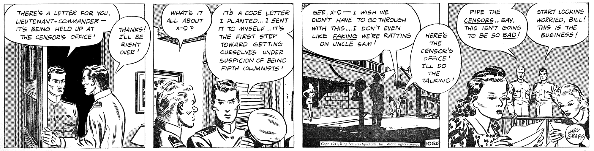 Secret Agent X-9 Comic Strip 1941-10-25 | Comics Kingdom