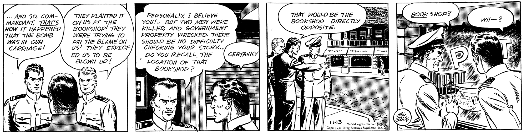 Secret Agent X-9 Comic Strip 1941-11-13 | Comics Kingdom