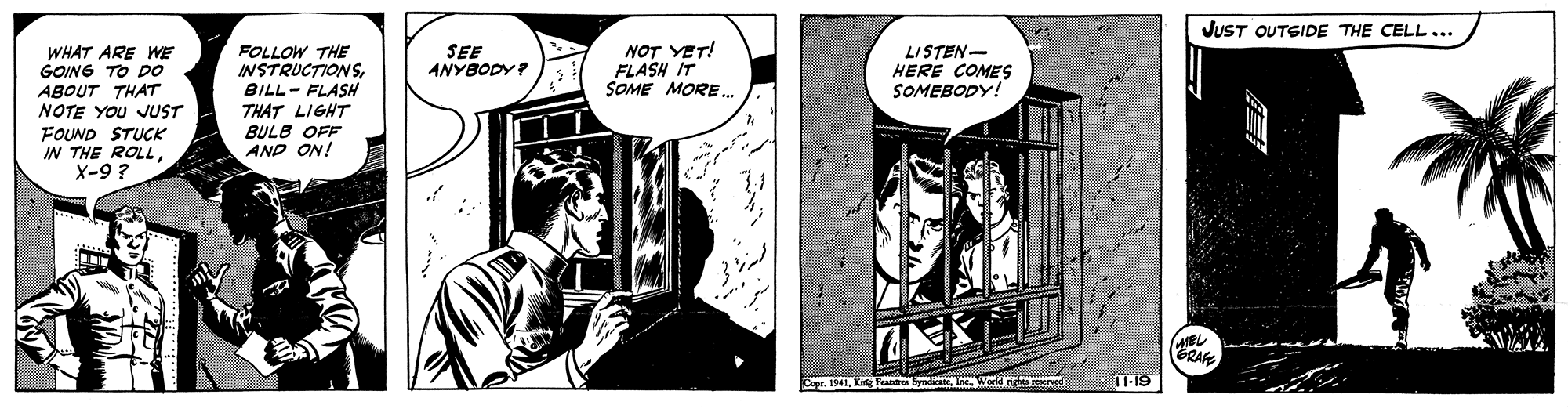 Secret Agent X-9 Comic Strip 1941-11-19 | Comics Kingdom