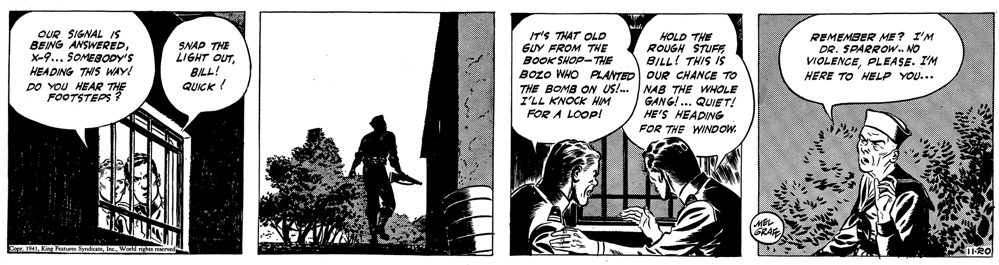 Secret Agent X-9 Comic Strip 1941-11-20 | Comics Kingdom