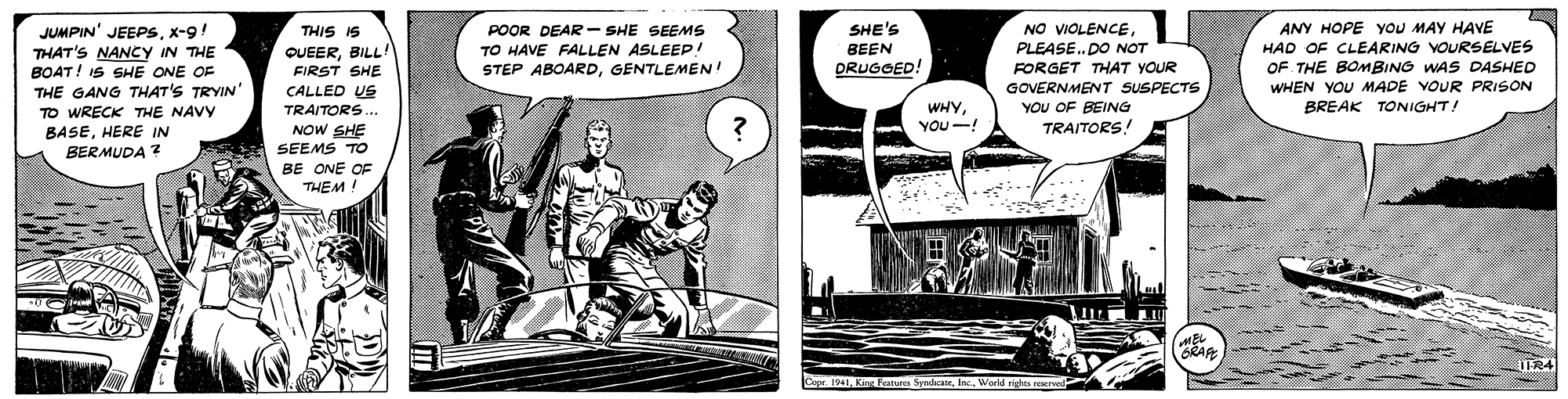 Secret Agent X-9 Comic Strip 1941-11-24 | Comics Kingdom