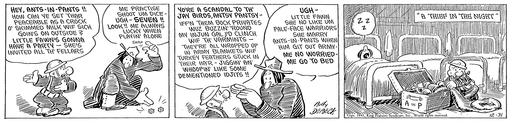 Barney Google And Snuffy Smith Vintage Comic Strip 1941-12-31 | Comics ...