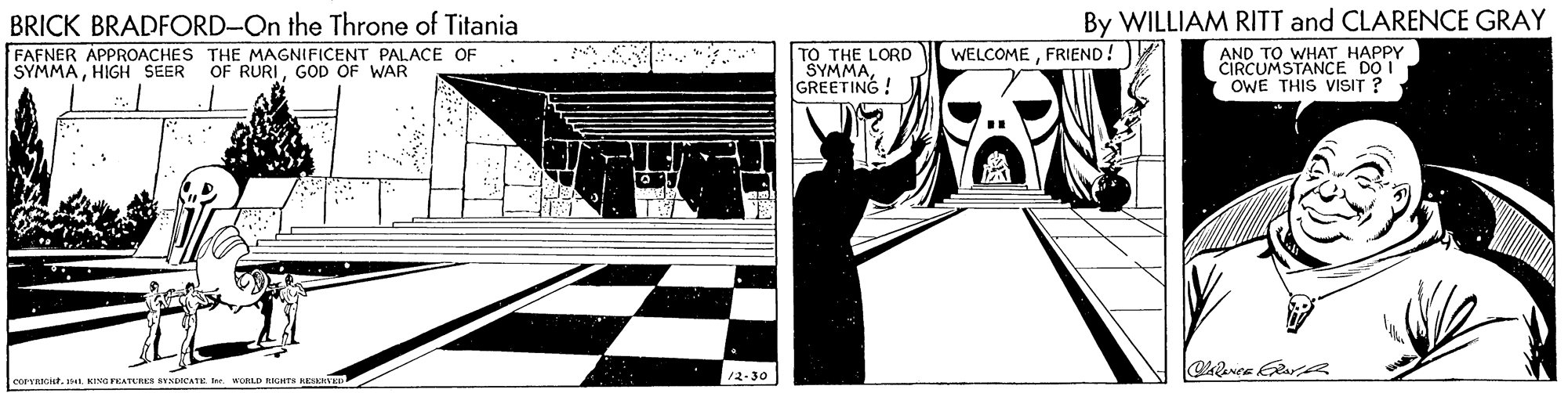 Brick Bradford Comic Strip 1941-12-30 | Comics Kingdom