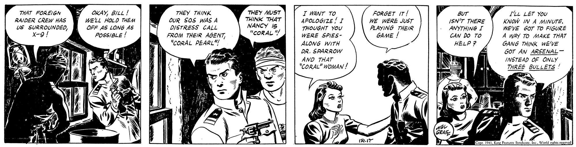 Secret Agent X-9 Comic Strip 1941-12-17 | Comics Kingdom