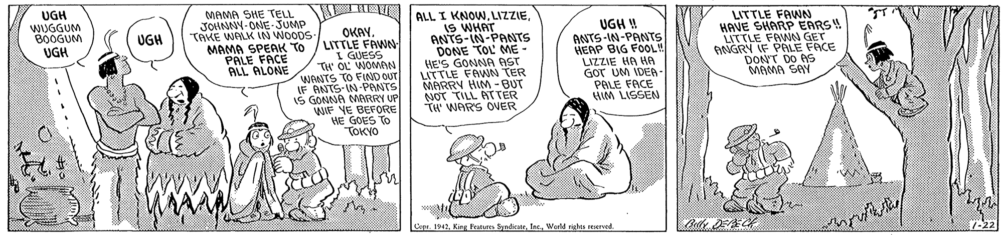 Barney Google And Snuffy Smith Comic Strip 1942-01-22 | Comics Kingdom