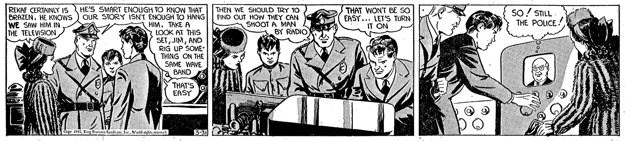 Radio Patrol Comic Strip 1942-03-31 | Comics Kingdom