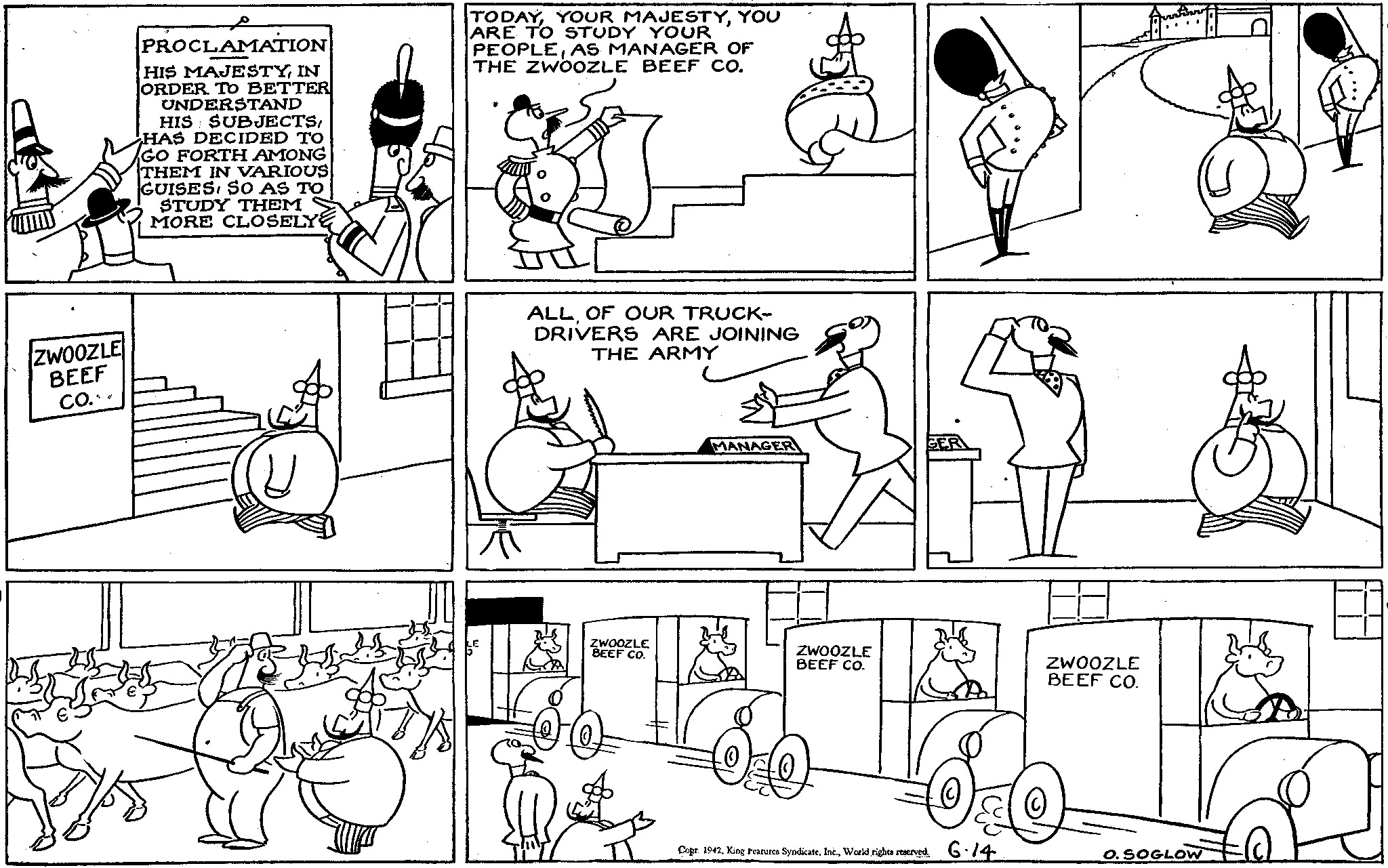 The Little King Comic Strip 1942-06-14 | Comics Kingdom