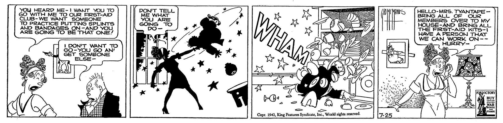 Bringing Up Father Comic Strip 1942-07-25 | Comics Kingdom