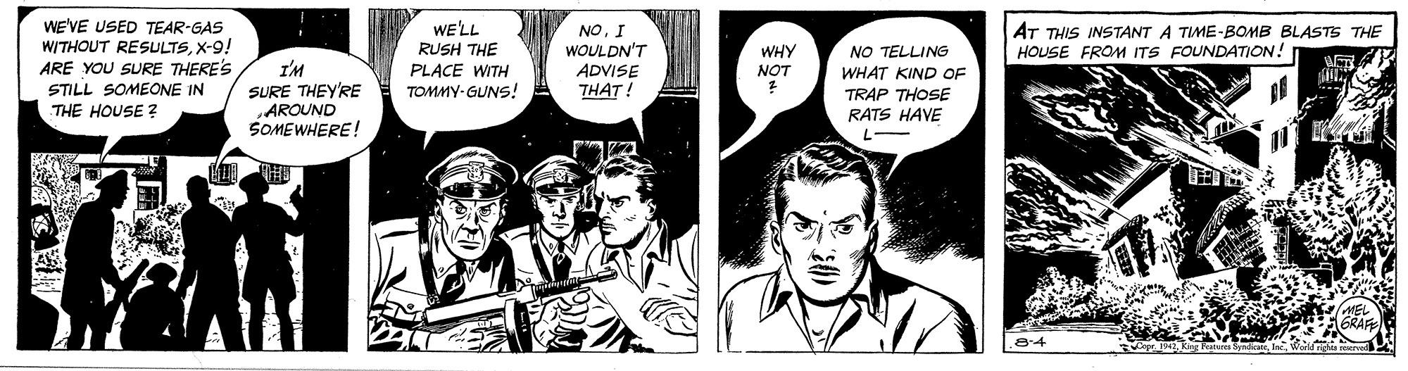 Secret Agent X-9 Comic Strip 1942-08-04 | Comics Kingdom