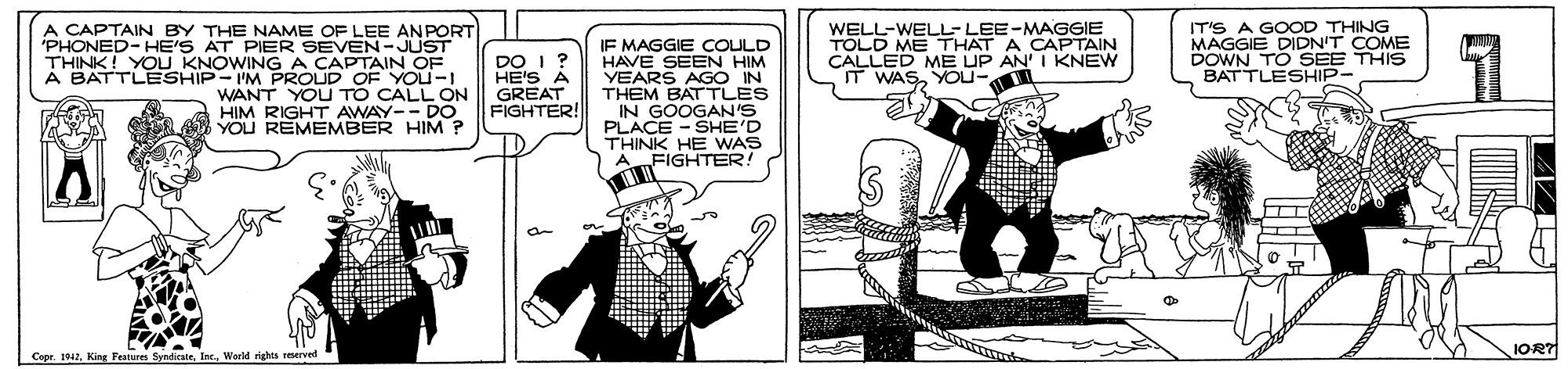 Bringing Up Father Comic Strip 1942-10-27 | Comics Kingdom
