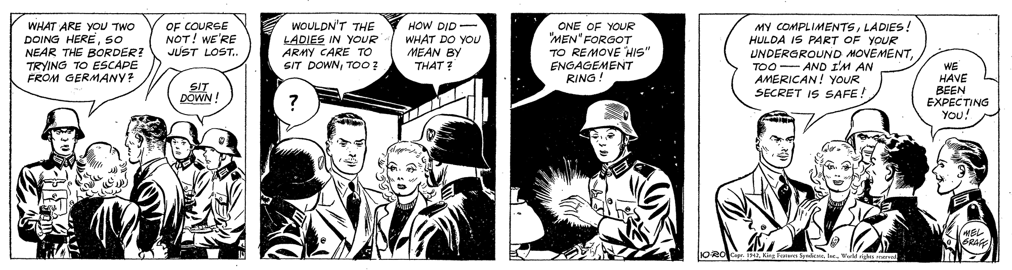 Secret Agent X-9 Comic Strip 1942-10-20 | Comics Kingdom