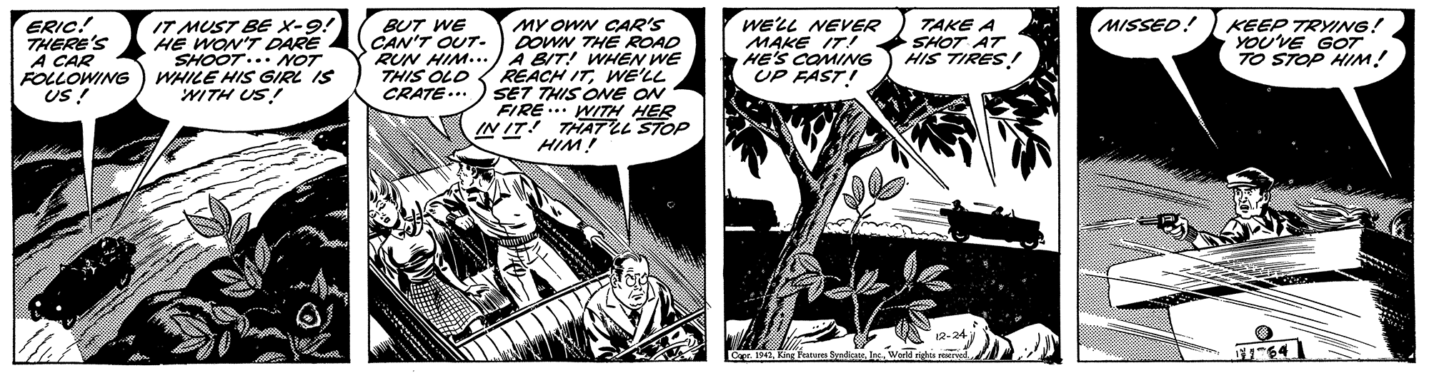 Secret Agent X-9 Comic Strip 1942-12-24 | Comics Kingdom