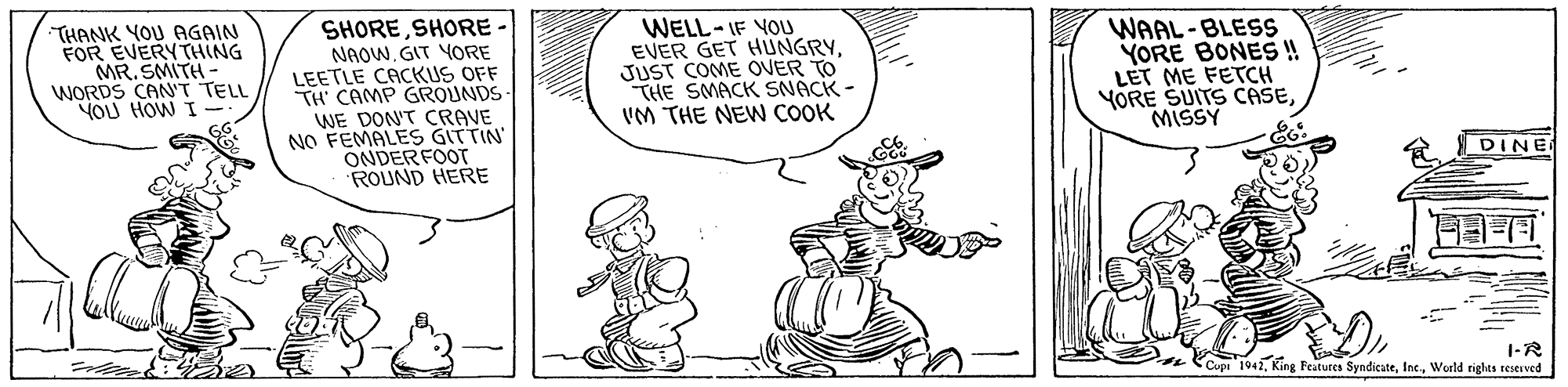 Barney Google And Snuffy Smith Vintage Comic Strip 1943-01-02 | Comics ...