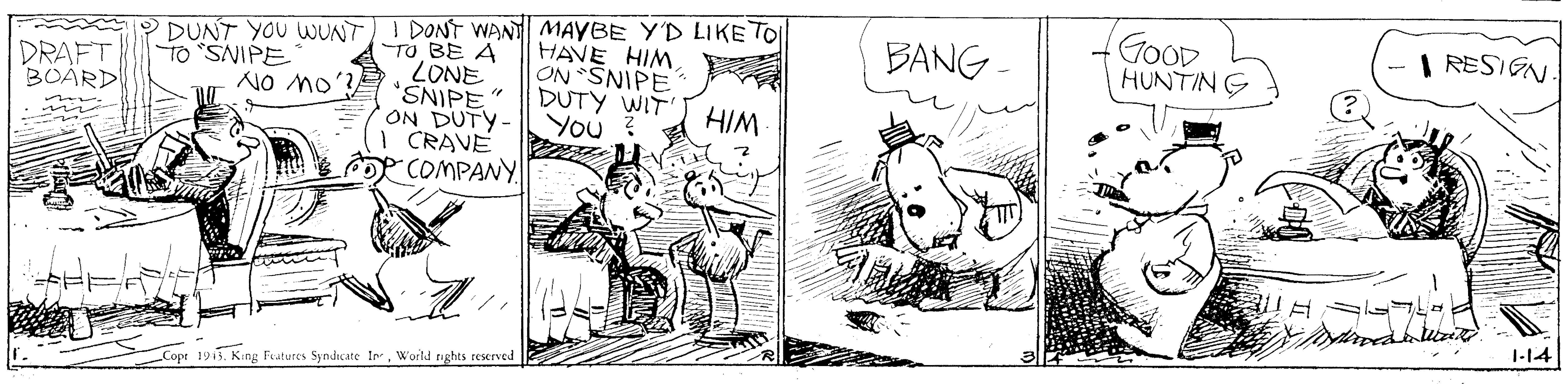 Krazy Kat Comic Strip 1943-01-14 | Comics Kingdom