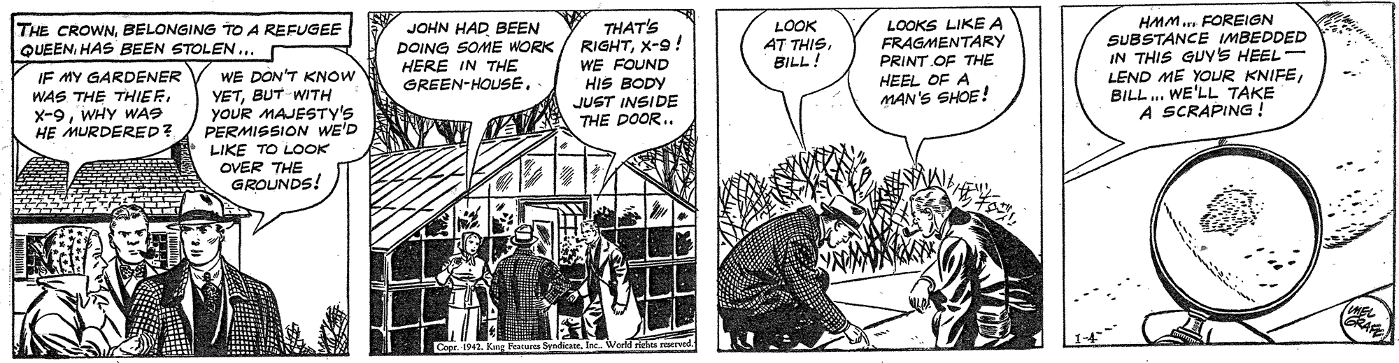 Secret Agent X-9 Comic Strip 1943-01-04 | Comics Kingdom